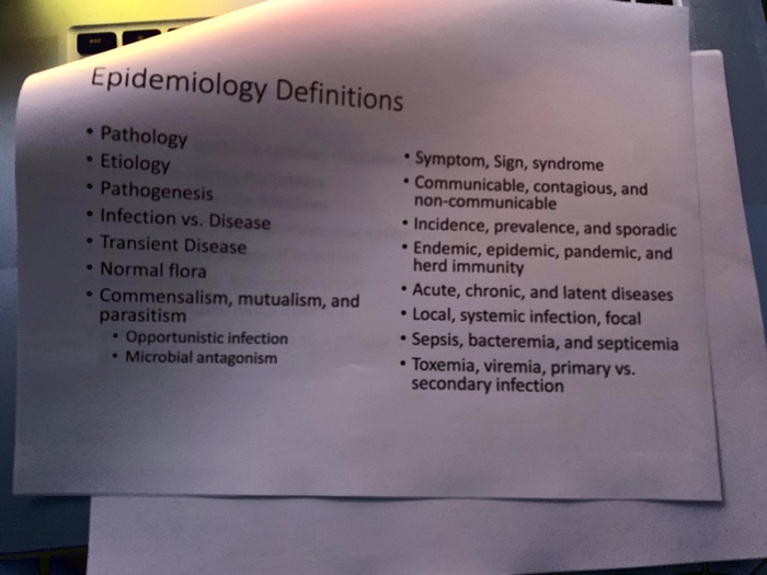 Epidemiology Definitions • Pathology • Etiology • Pathogenesis ...
