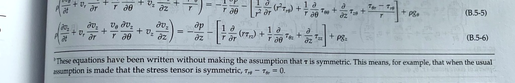 derive the equations velocity and shear stress equations for flow ...
