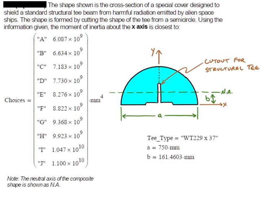 SOLVED: The shape shown is the cross-section of a special cover ...