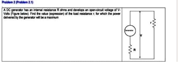 problem 2 problem 21 a dc generator has an internal resistance r ohms ...