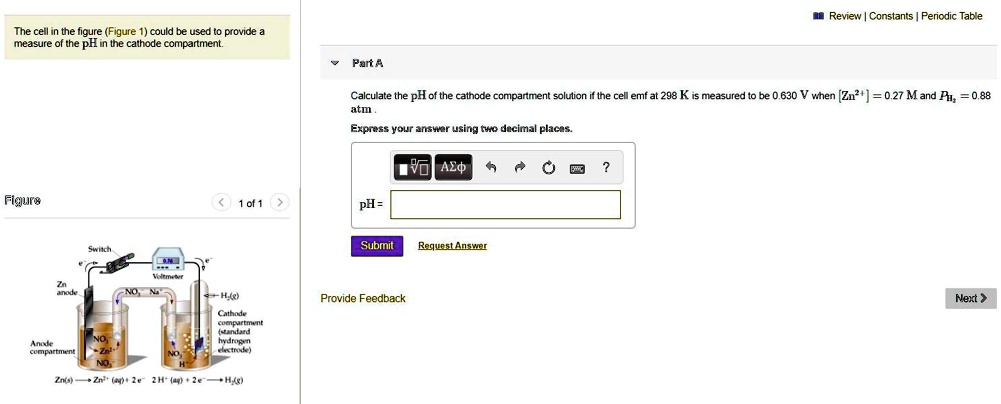 SOLVED:Review Constants Perodic Table The cell in the figure (Figure could be used Provice ...