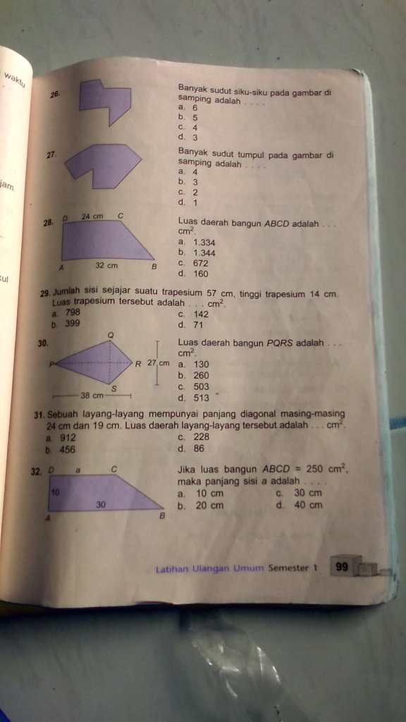 Solved Tolong Dibantu Ya 26 32 Plisssssss Terimakasih Banyak Sudut