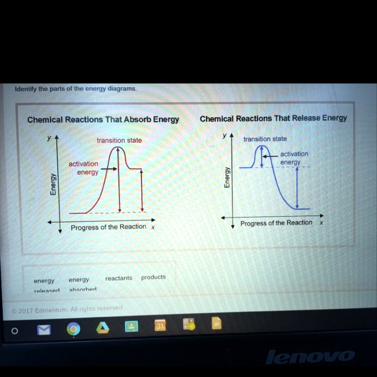 SOLVED: 'Identify the parts of the energy diagrams Identily the parts ...