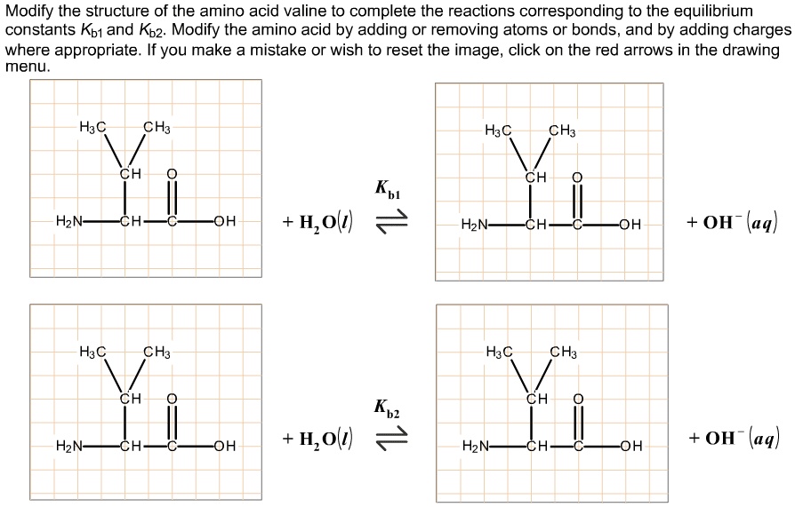 SOLVED: 'Modify the structure of the amino acid valine to complete the ...