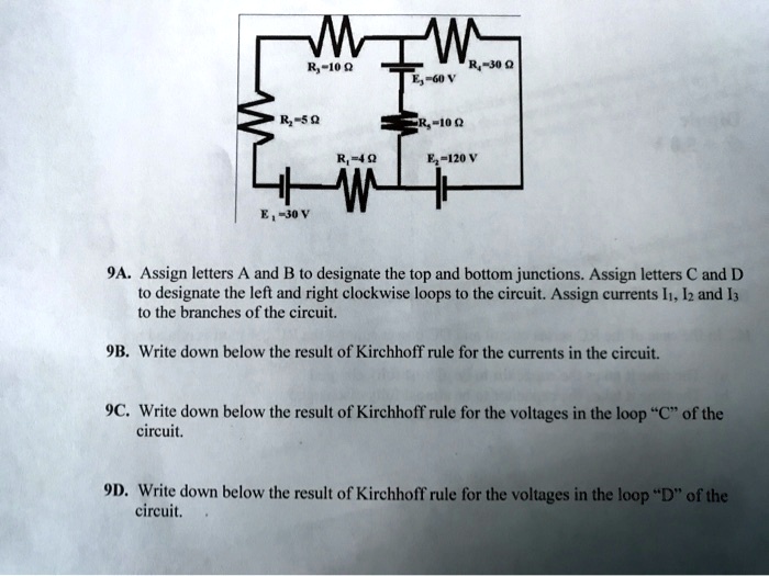 SOLVED: R,-10 0 R,-Ju 30 FIo Q El2m 9A: Assign letters A and B to designate the top and bottom ...