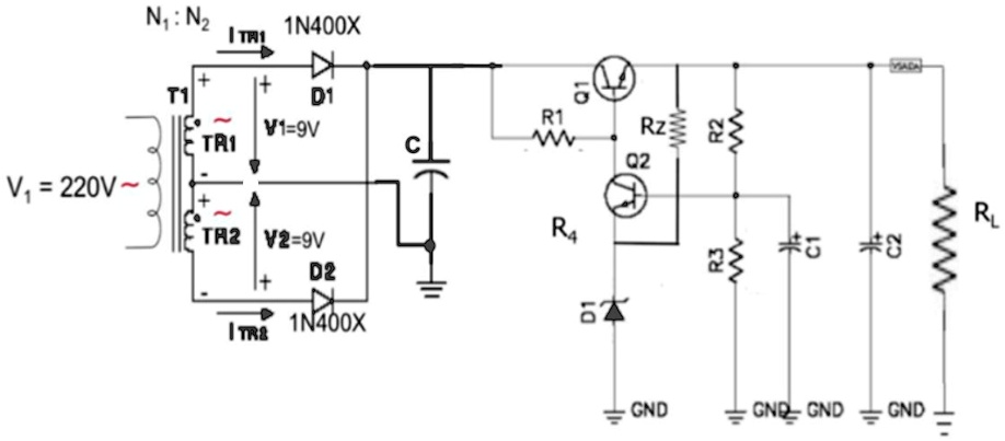 SOLVED: Texts: Using the rectifier circuit transformer and rectifier circuit above to convert AC ...