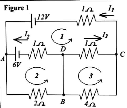 SOLVED: Given the circuit in Figure 1; (a) Find the currents in the 2?(ohm) and 4?(ohm) resistor ...