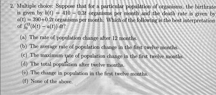 SOLVED: 2.Multiple choice: Suppose that for a particular population of ...
