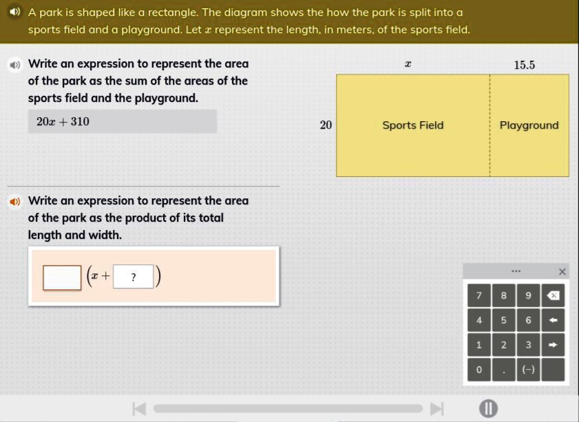 Please answer right, I really need help. A park is shaped like a ...