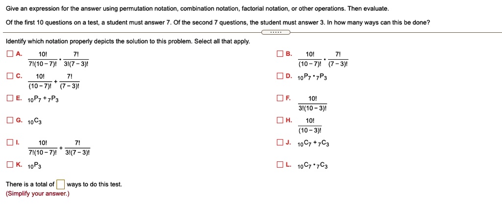 Solved Give An Expression For The Answer Using Permutation Notation