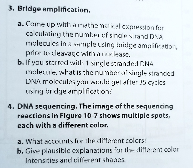 SOLVED: 3 . Bridge amplification. a. Come up with a mathematical ...