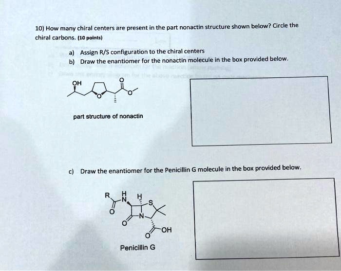 SOLVED:10) How many chiral centers are present in the part nonactin ...