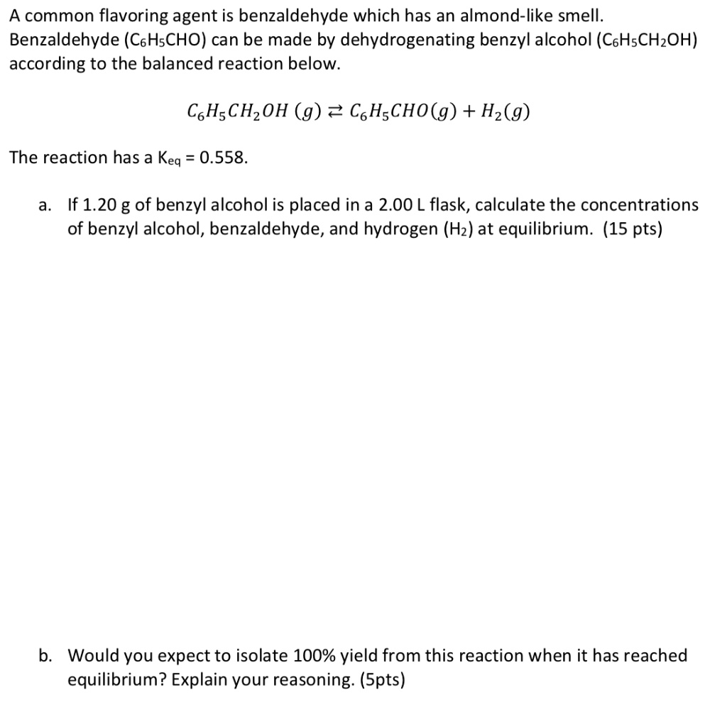 a common flavoring agent is benzaldehyde which has an almond like smell ...