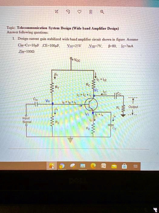 Topic: Telecommunication System Design (Wide band Amplifier Design ...