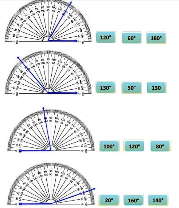 SOLVED: Encierra la respuesta correcta. ¿Cuántos grados mide cada uno ...