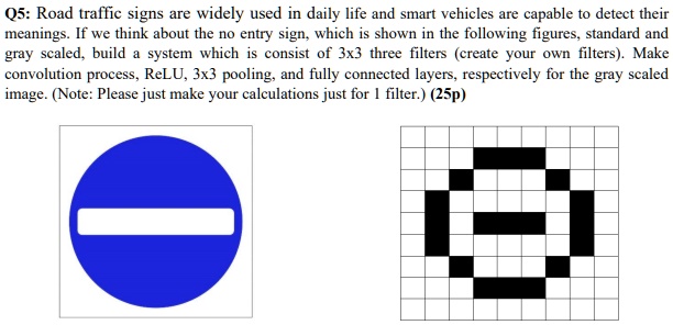 Q5: Road traffic signs are widely used in daily life, and smart ...