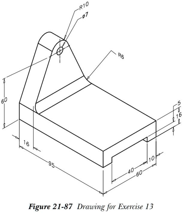 draw the orthographic views of the object shown in figure 21 8 the required view should be the ...
