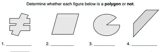 Solved Determine Whether Each Figure Below Is A Polygon Or Not 