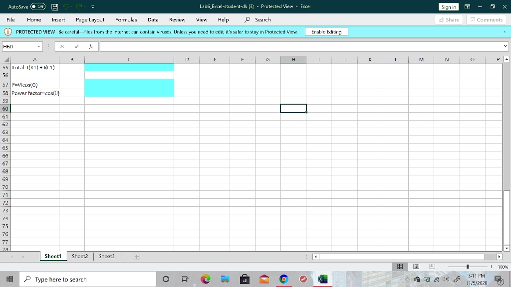 SOLVED: EECT 211 Lab 3: Parallel Circuits Impedance using Complex ...