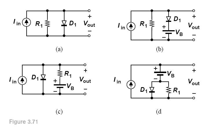 Solved Assuming A Constant Voltage Diode Model Plot Vout As A 3889