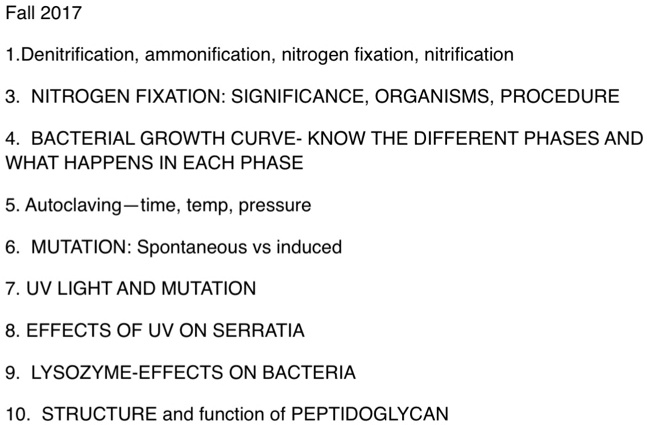 SOLVED: Fall 2017 1.Denitrification, ammonification, nitrogen fixation ...