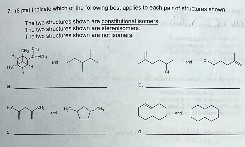 SOLVED: The two structures shown are constitutional isomers. The two ...