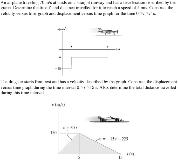 An airplane traveling 70 miles lands on a straight runway and has ...