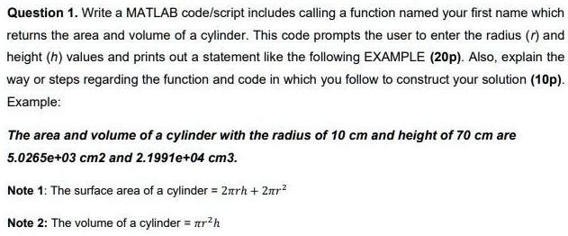 SOLVED: MATLAB Question 1.Write a MATLAB code/script includes calling a ... SOLVED: MATLAB Question 1.Write a MATLAB code/script includes calling a ...