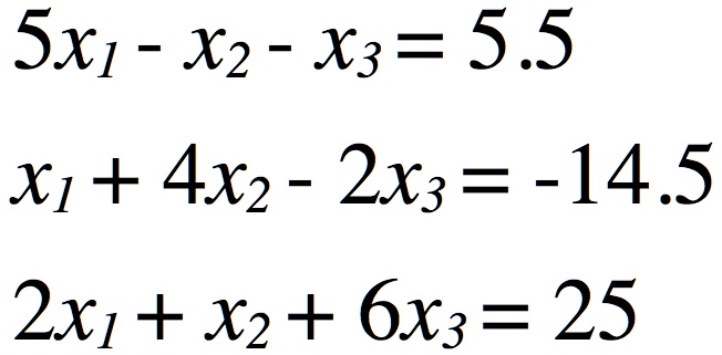 SOLVED: Using the Gauss-Seidel method and performing 4 iterations, solve the following system of ...