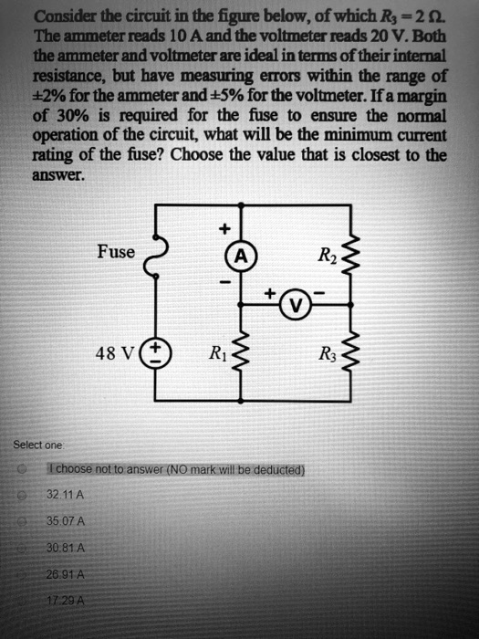 SOLVED: Consider the circuit in the figure below, of which R = 2 Î©. The ammeter reads 10 A and ...