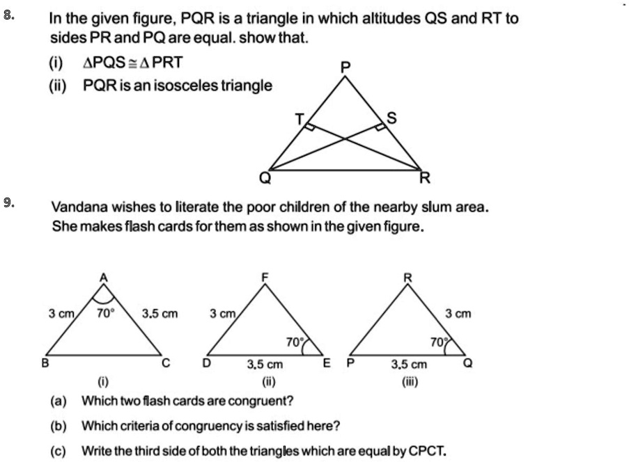 SOLVED: 'pls ans both the questions im very confused In the given figure, PQR is a triangle in ...
