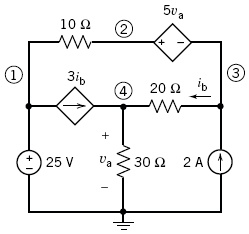 SOLVED: The voltages v1, v2, v3, and v4 are the node voltages corresponding to nodes 1, 2, 3 ...