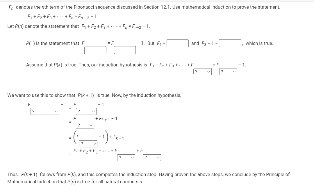 Solved Fn Denotes The Nth Term Of The Fibonacci Sequence Discussed In Section 121 Use 1484