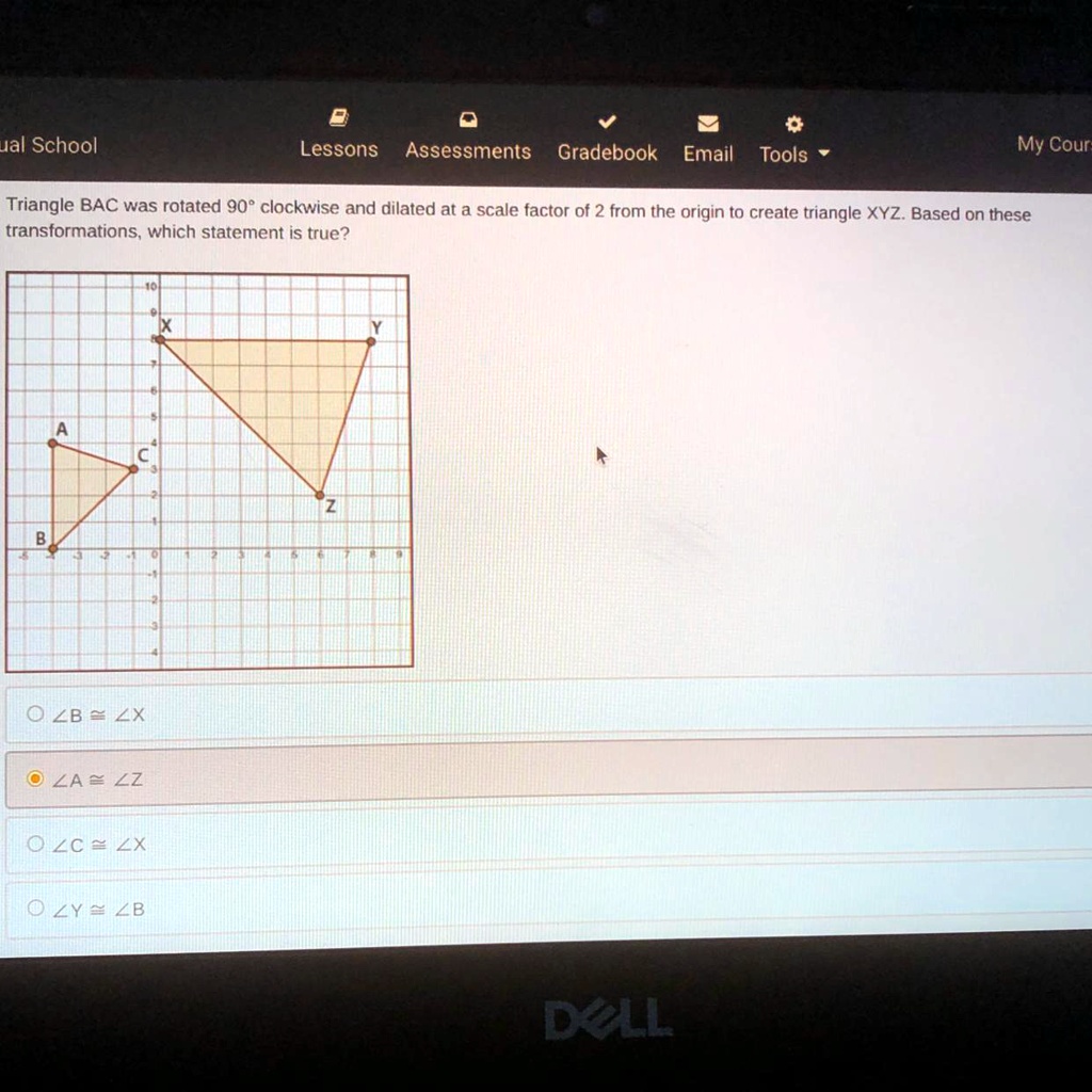 SOLVED: Is this correct? Due today School Lessons Assessments Gradebook Email Tools My Course ...