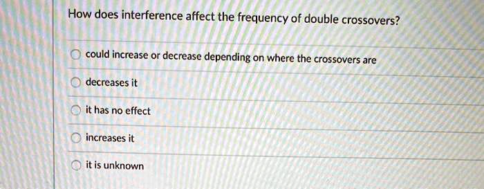 SOLVED: please answer quickly!!!!! How does interference affect the frequency of double ...