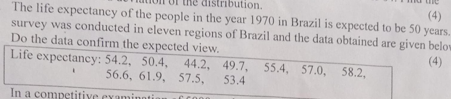 The life expectancy of the people in the year 1970 in Brazil is ...