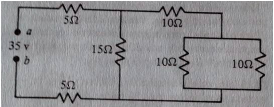 SOLVED: Porfa rapido. 1. En el circuito de la figura, = 35 . a. Encontrar la resistencia total ...