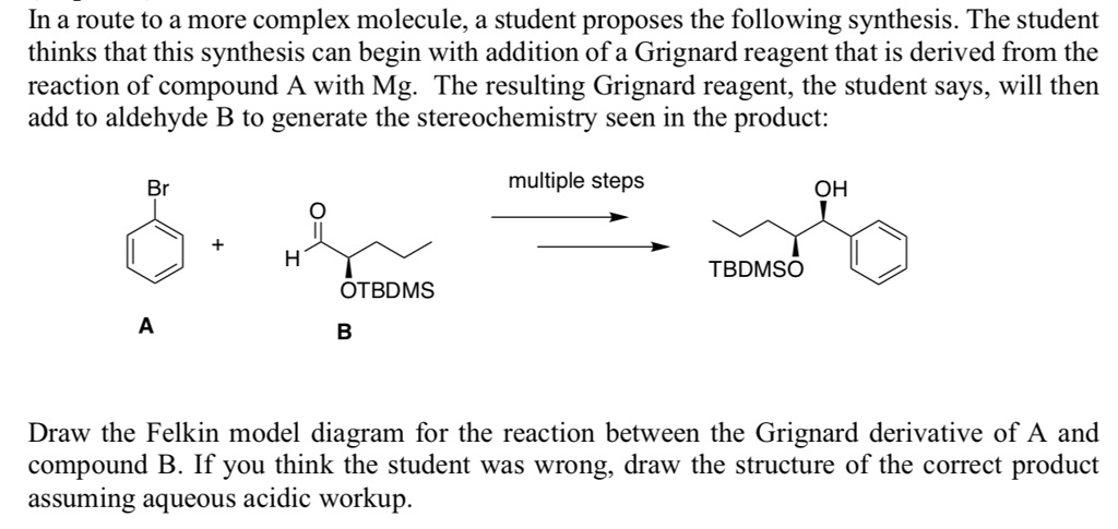 in a route to a more complex molecule student proposes the following ...