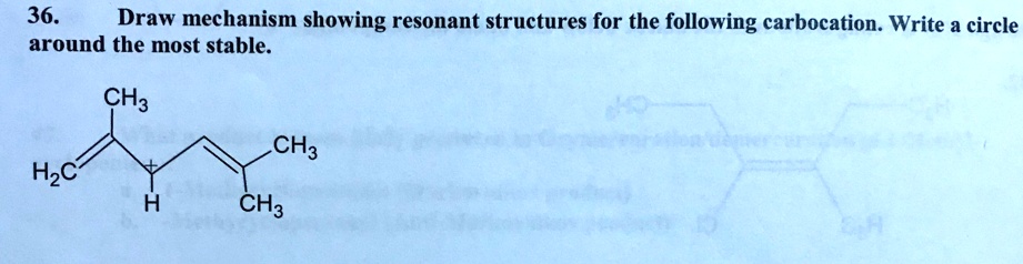 36. Draw mechanism showing resonant structures for the...