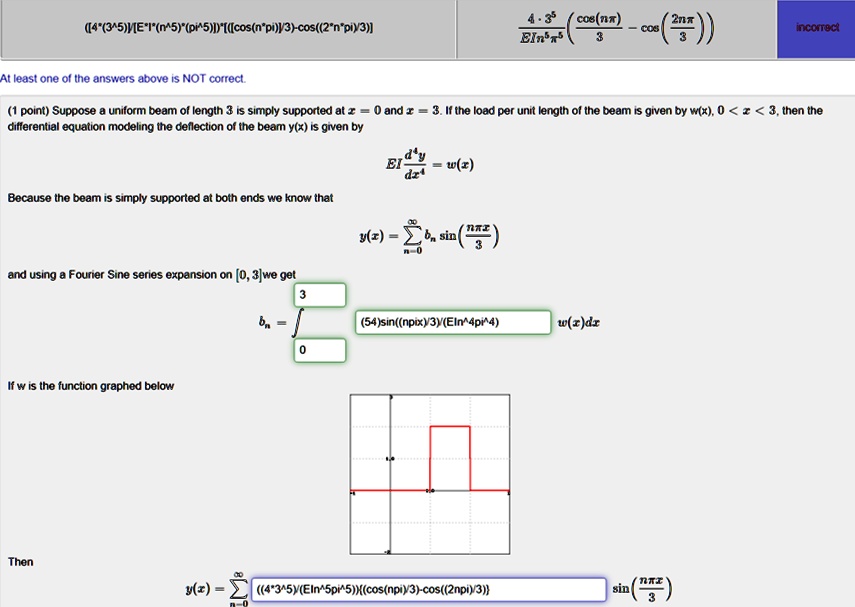 SOLVED: cos(nt) zn1 co EIn"t' ([9"(3 S)VE 1 (n*5)*(p1*5)I) ((Icos(n pi ...