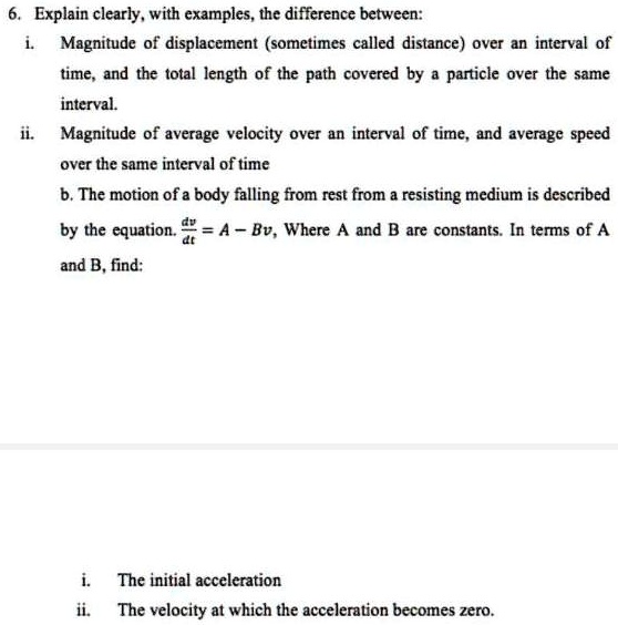 Examples Of Average Speed
