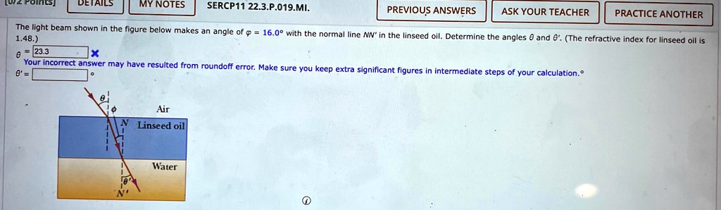 the light beam shown in the figure below makes an angle of 160 with the ...