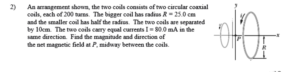 2 an arrangement shown the two coils consists of two circular coaxial ...