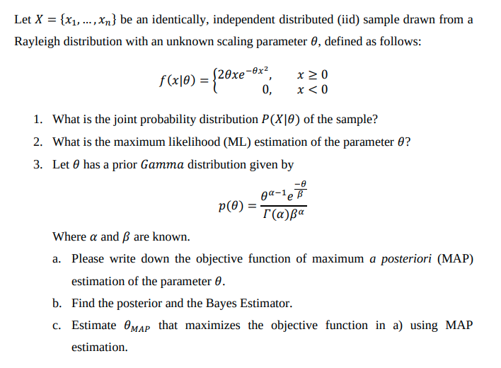 SOLVED: Let ???? = ????1, … , ???????? be an identically, independent ...