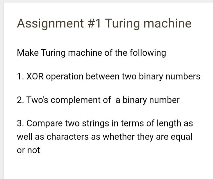 Solved Assignment Of Theory Of Automata Solve In A Clean Way Step By Step With Explanation