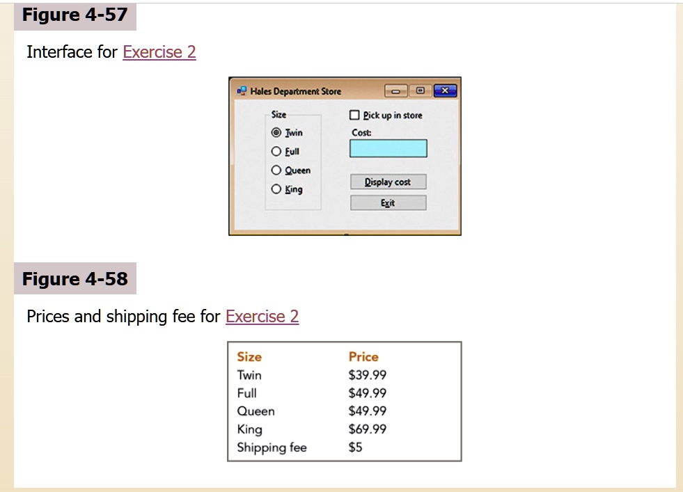 SOLVED: Texts: Visual Studio: Create a Windows Forms application. Use the following names for ...