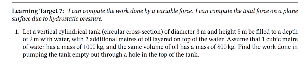 learning target 7 i can compute the work done by a variable force i can ...