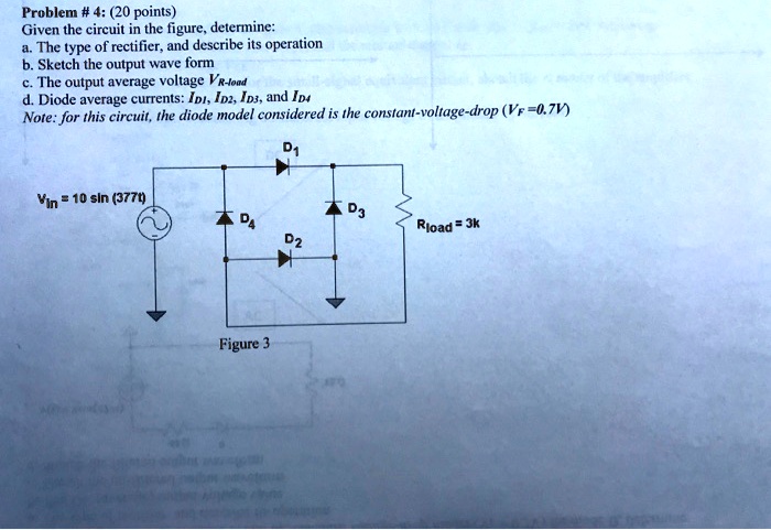 SOLVED: Problem #4: (20 points) Given the circuit in the figure ...