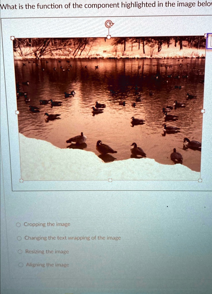 What is the function of the component highlighted in the image below ...