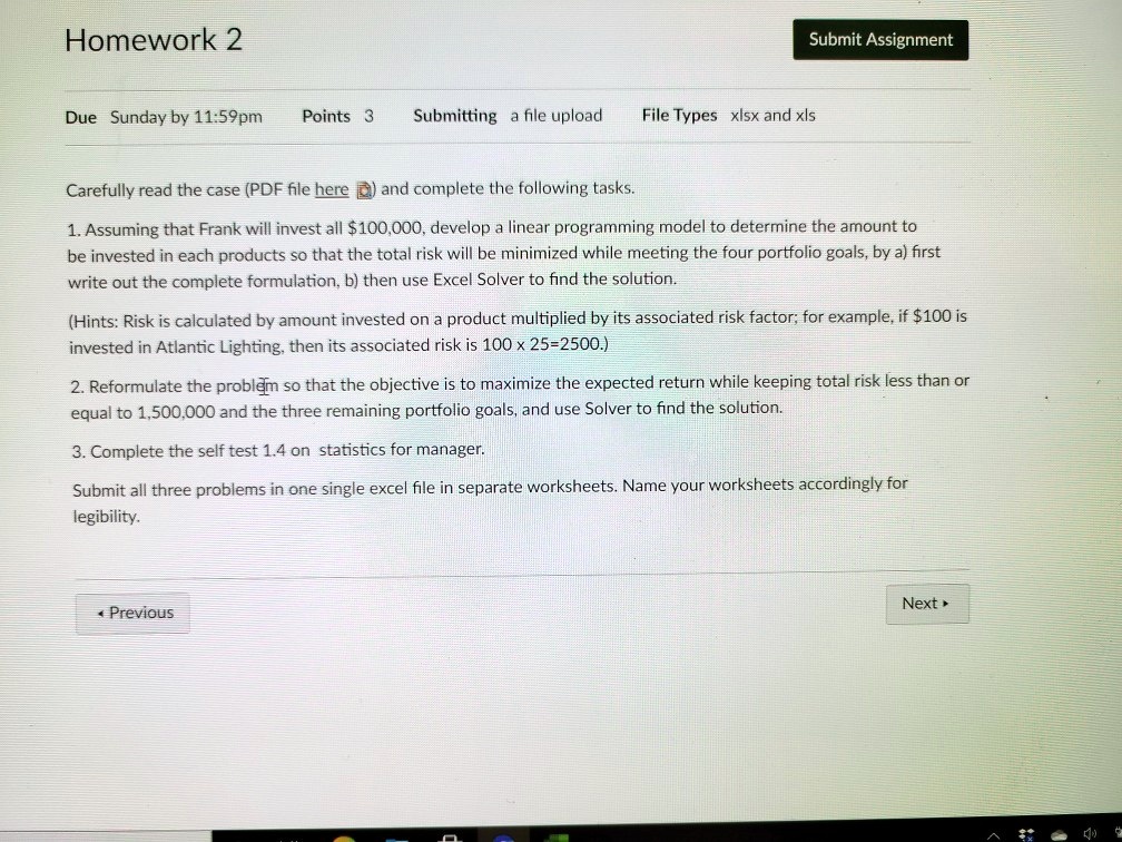 SOLVED: Homework 2 Submit Assignment Due Sunday by 11:59 pm Points Submitting file upload File ...